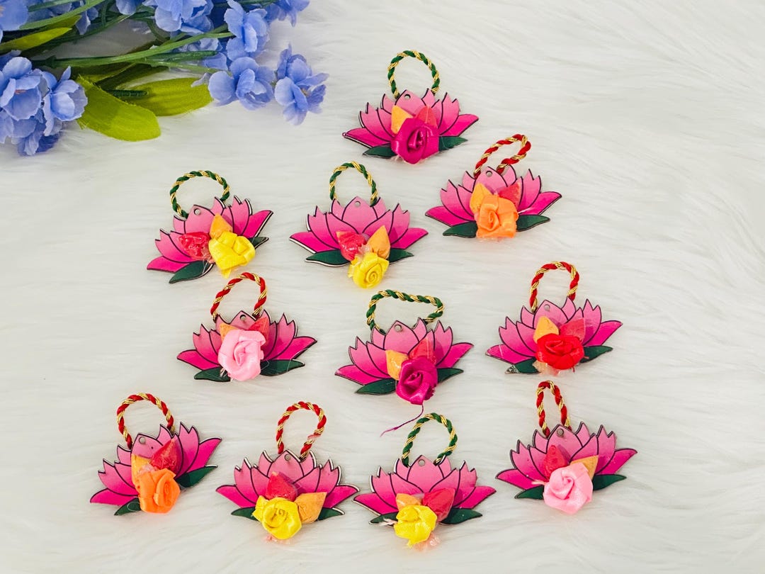 Lotus Design Haldi Kumkum Packets Festive Thamboolam, Return Gifts, and ...