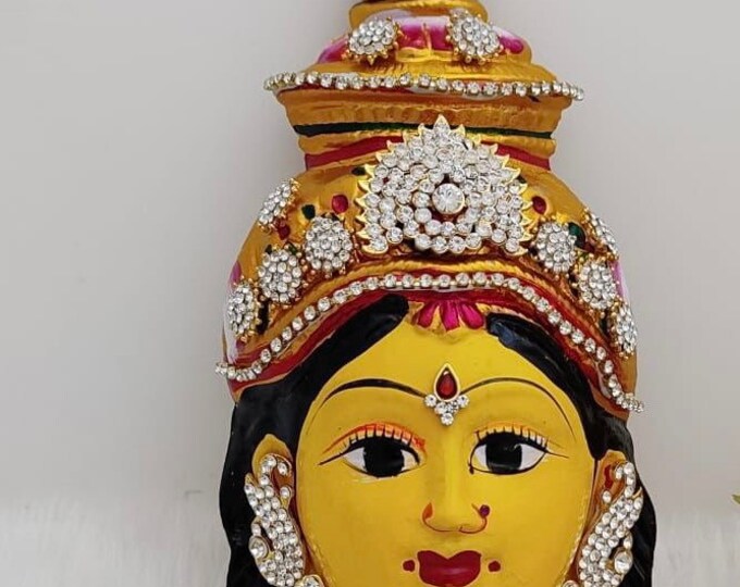Indian Lakshmi 8” Face/ Gowri Face/ Devi Pooja/ Goddess Face ...