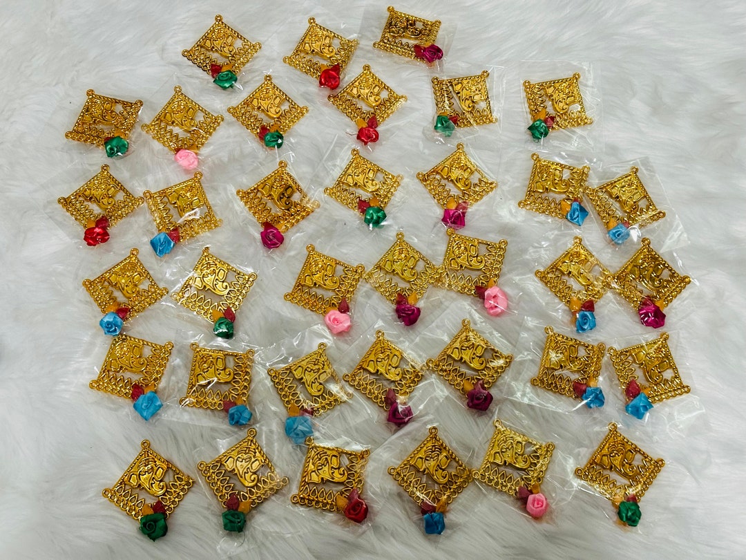 Ganesha Haldi Kumkum Pack of 50 Packets - Ideal for Thambulam Return ...