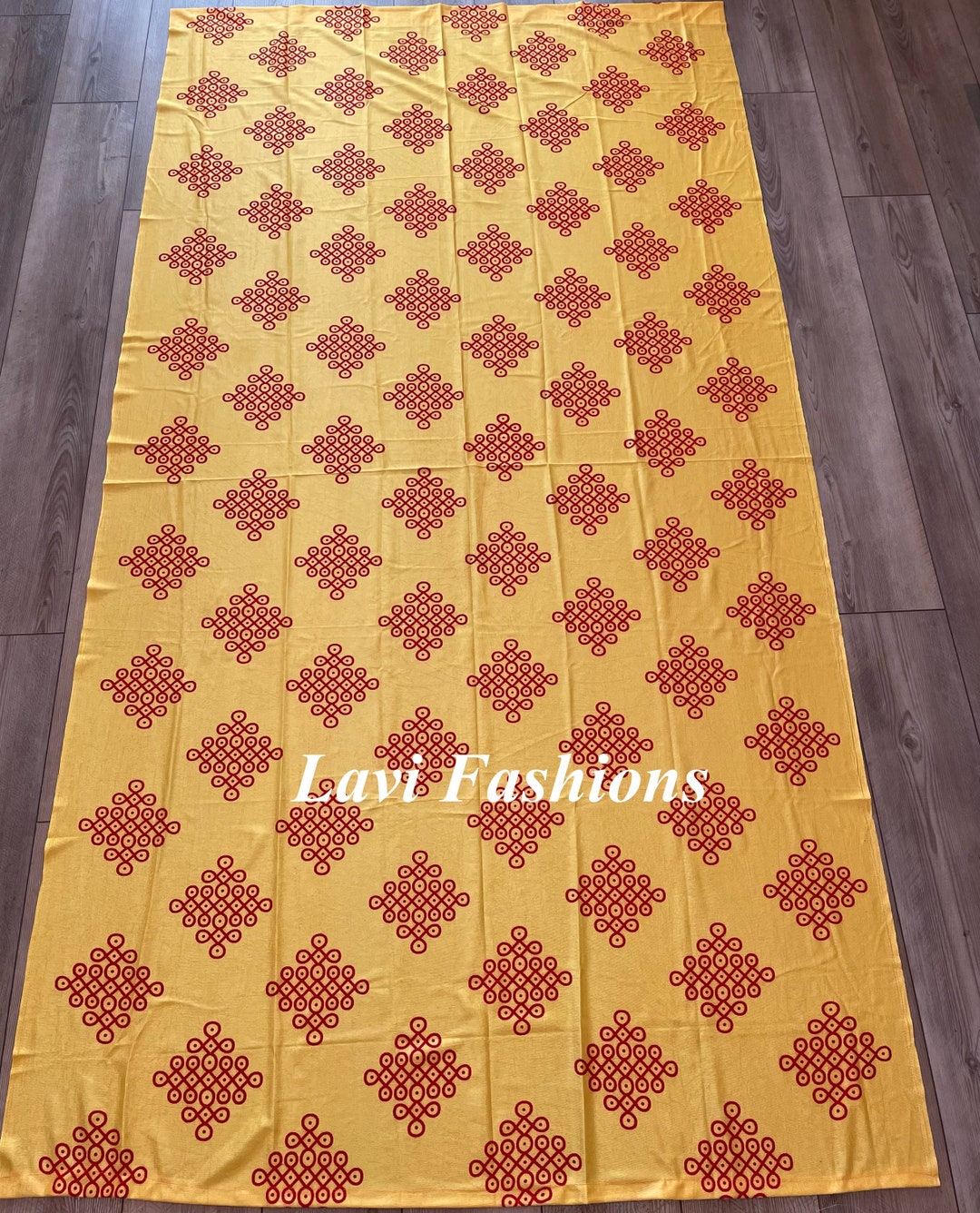 PREORDER: Crushed Satin 3D Printed Fabric Kollam Backdrop Cloth/ Back ...