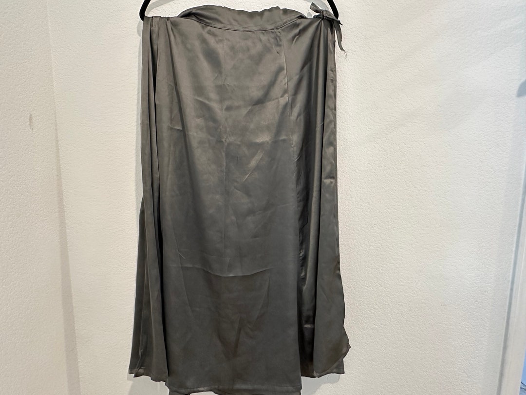 Satin Grey Color Saree Petticoat/ Inner Skirt - Etsy