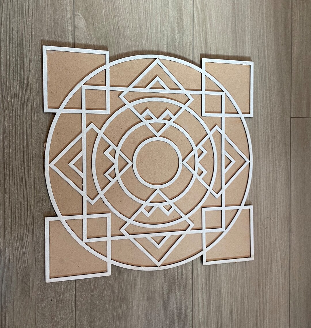 Mdf Small Rangoli Base 11.5/ Rangoli Decoration/ Muggu/ Home - Etsy