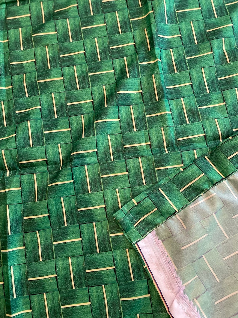 Pandiri Design 3D Printed Fabric Backdrop Green Cloth/ Pre Order/ Back ...