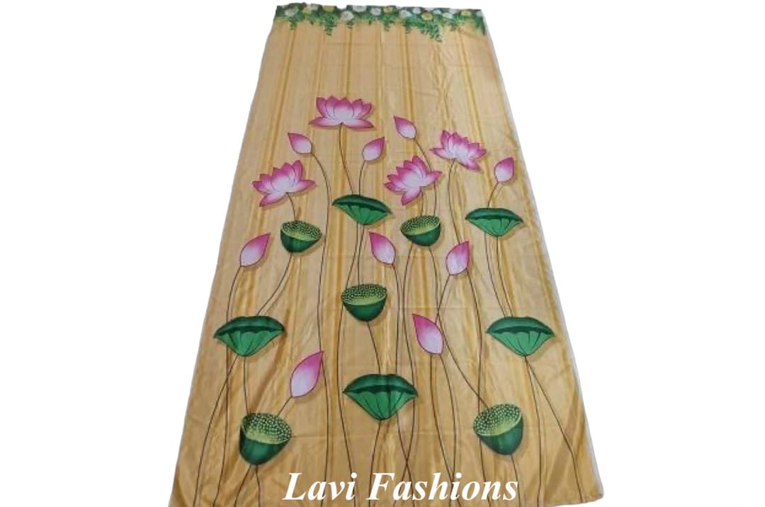 Ethnic Lotus Design Satin Backdrop Cloth/ Back Drop for Weddings ...