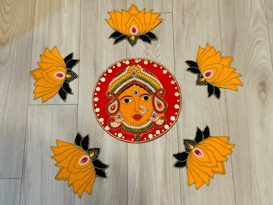 Ethnic Rangoli Set Velvet Material/ Festive/ Thamboolam/ - Etsy