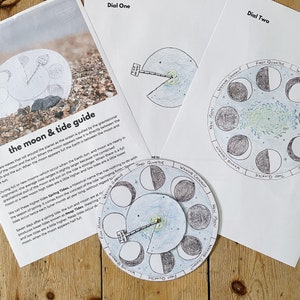The Moon and Tide Guide - A4 Printable Lunar Phase Spring Neap Tide ...