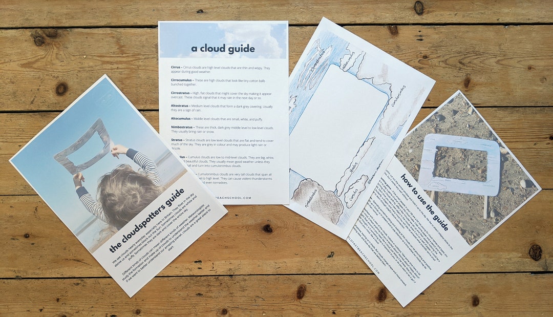 The Cloudspotter's Guide - A4 Printable Cloud Identification Sky Nature ...
