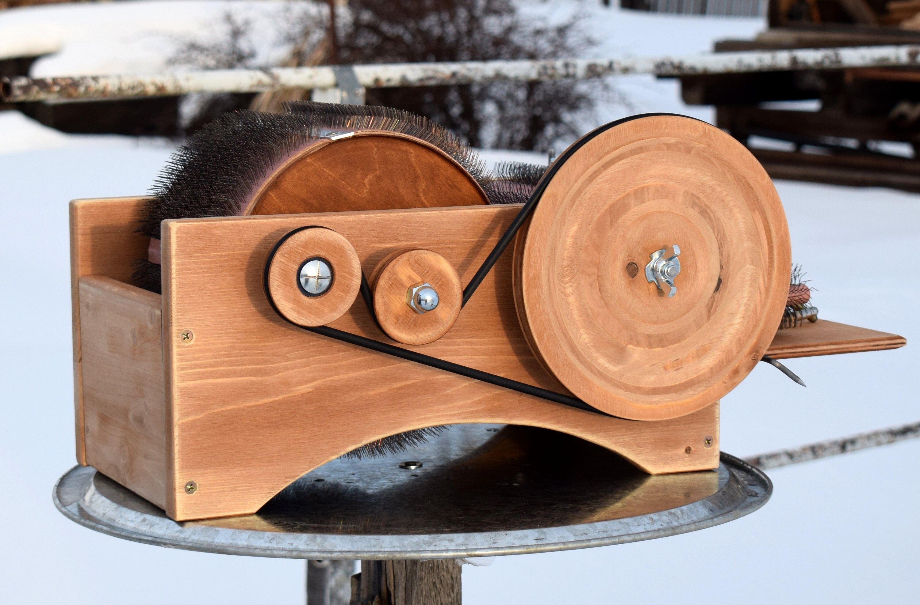 Drum carders for wool rovings. Hand carders for wool fleece. | Etsy