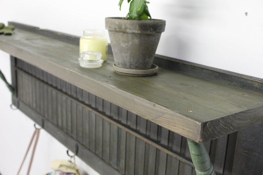 Rustic Shelf; Shutter Shelf; Shutter Coat Rack; Wall Mounted Shelf ...