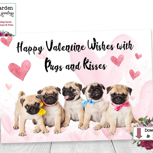 Pug Valentine - Etsy