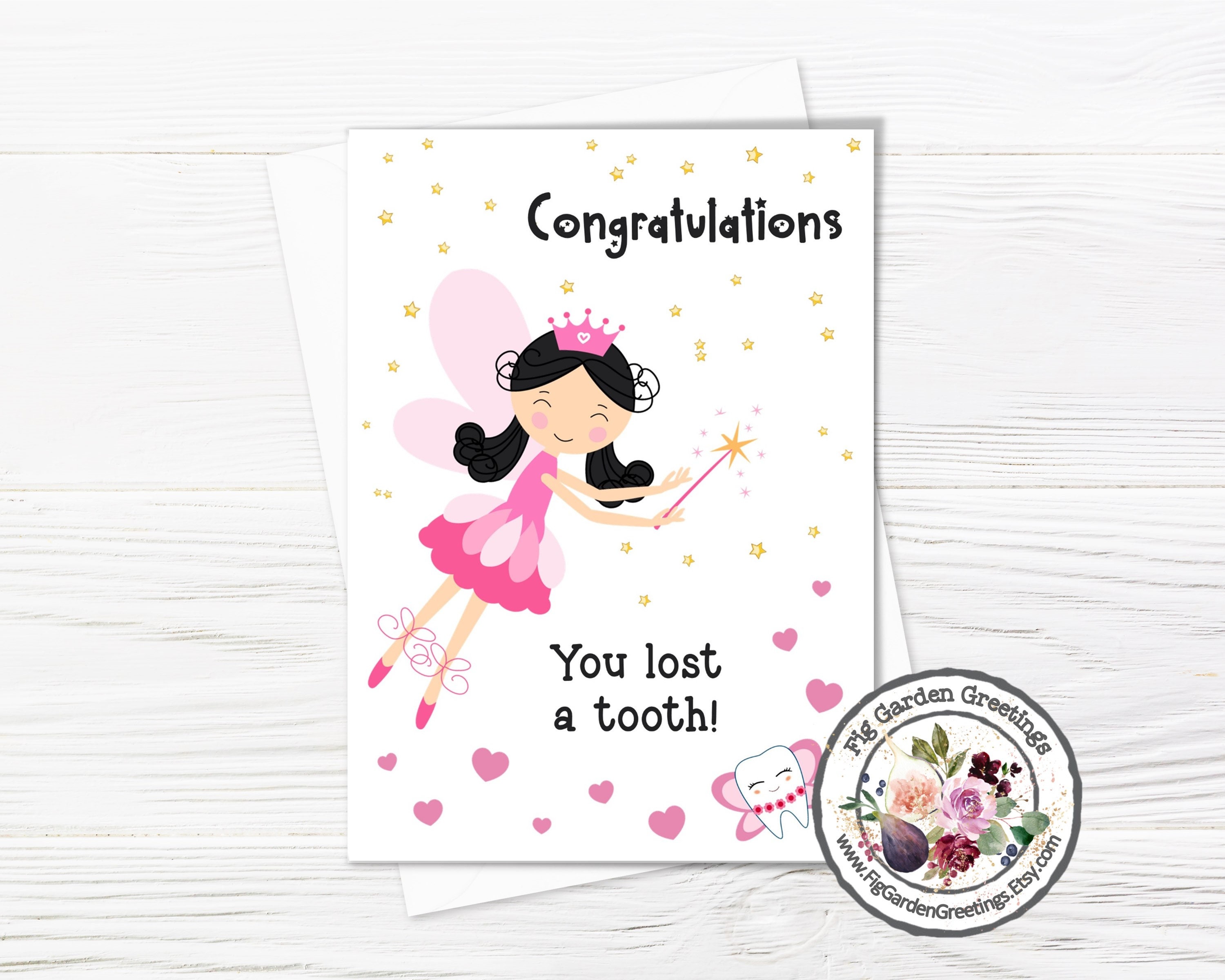 Lost Tooth Card, Tooth Fairy Printable Card, Congratulations You Lost a ...