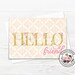Printable Hello Friend Note Card Vintage Background Floral - Etsy