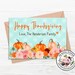 Personalized Thanksgiving Card Printable Thanksgiving - Etsy