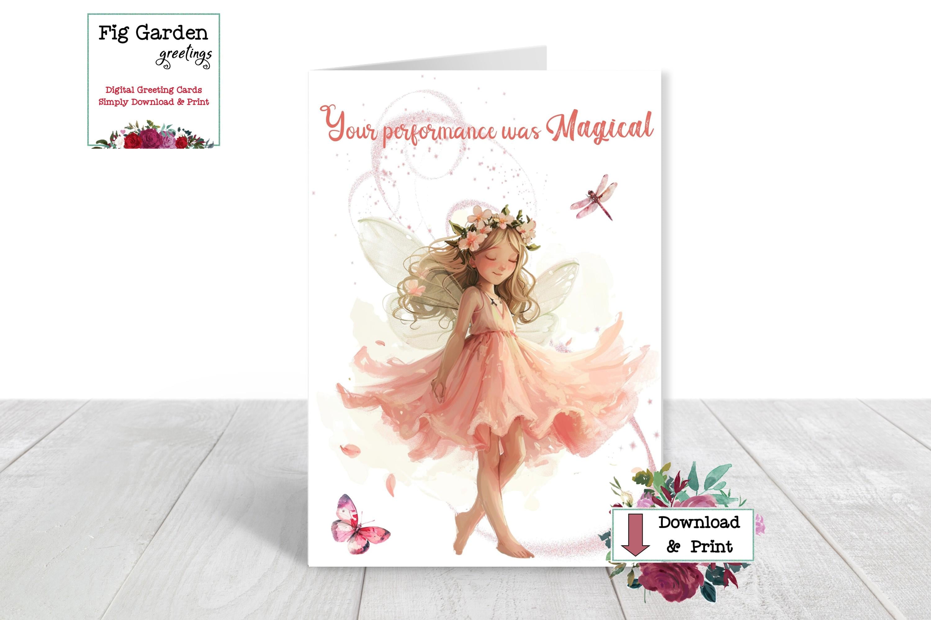 Dance Recital Card, Congratulations Card, Your Performance Was Magical ...
