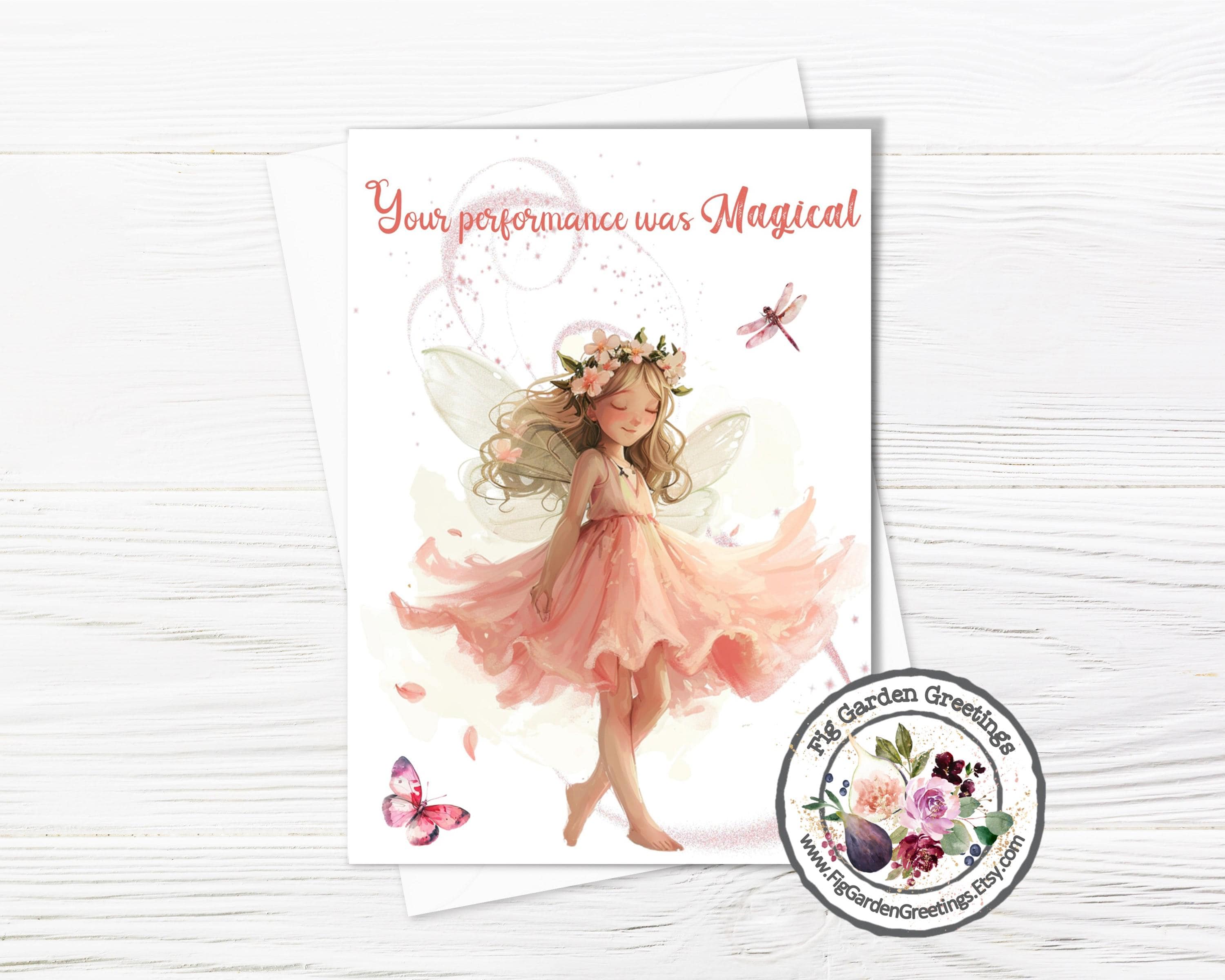 Dance Recital Card, Congratulations Card, Your Performance Was Magical ...