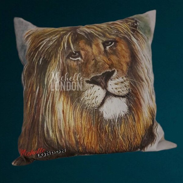 Lion Pillow - Etsy