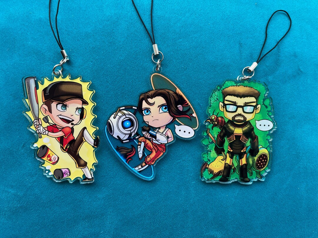 Chibi Portal, Team Fortress 2, Half Life 3in. Acrylic Charms - Etsy