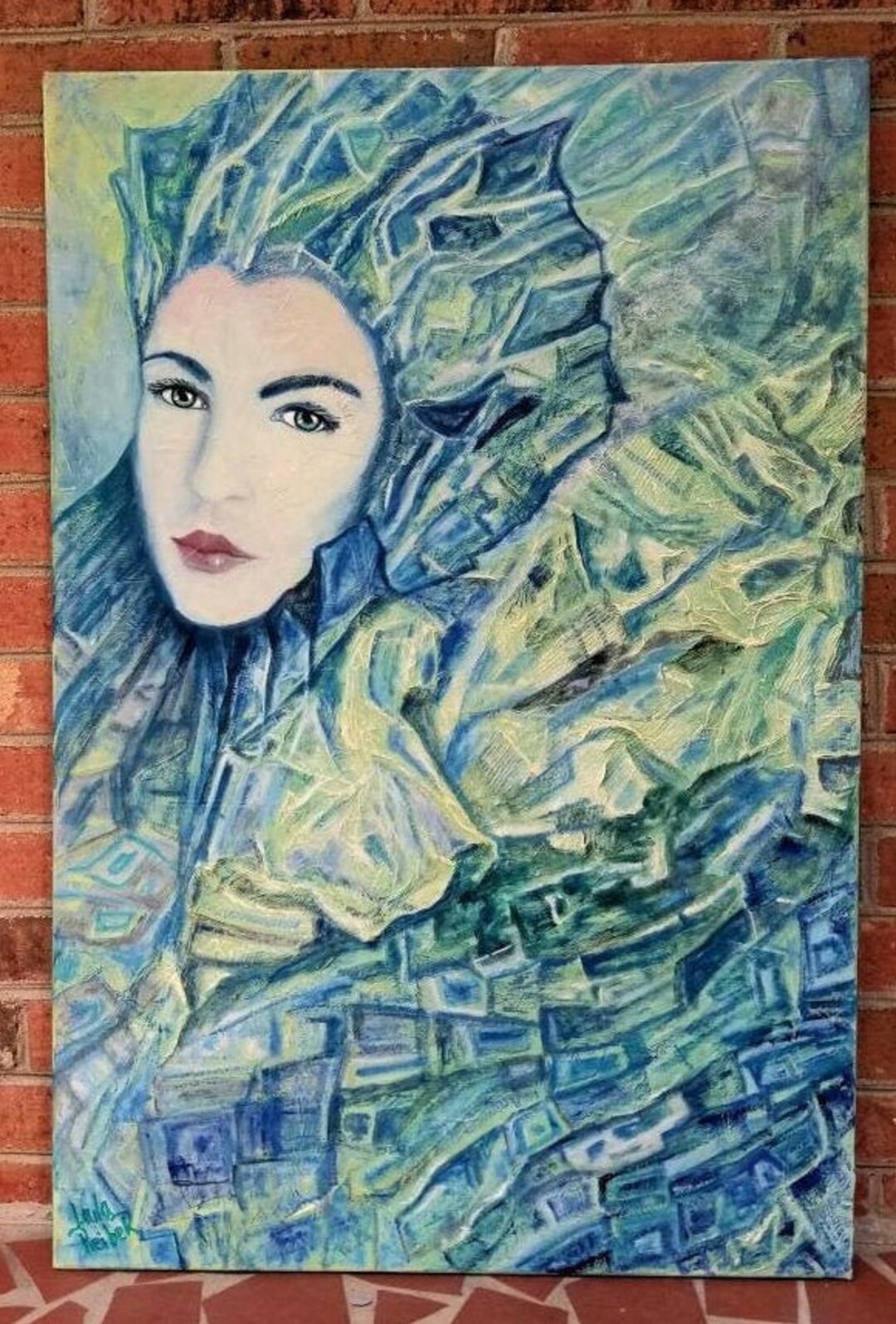 Lgbt Art, Original Oil Painting Queen, Woman, Man, Transgender Portrait ...