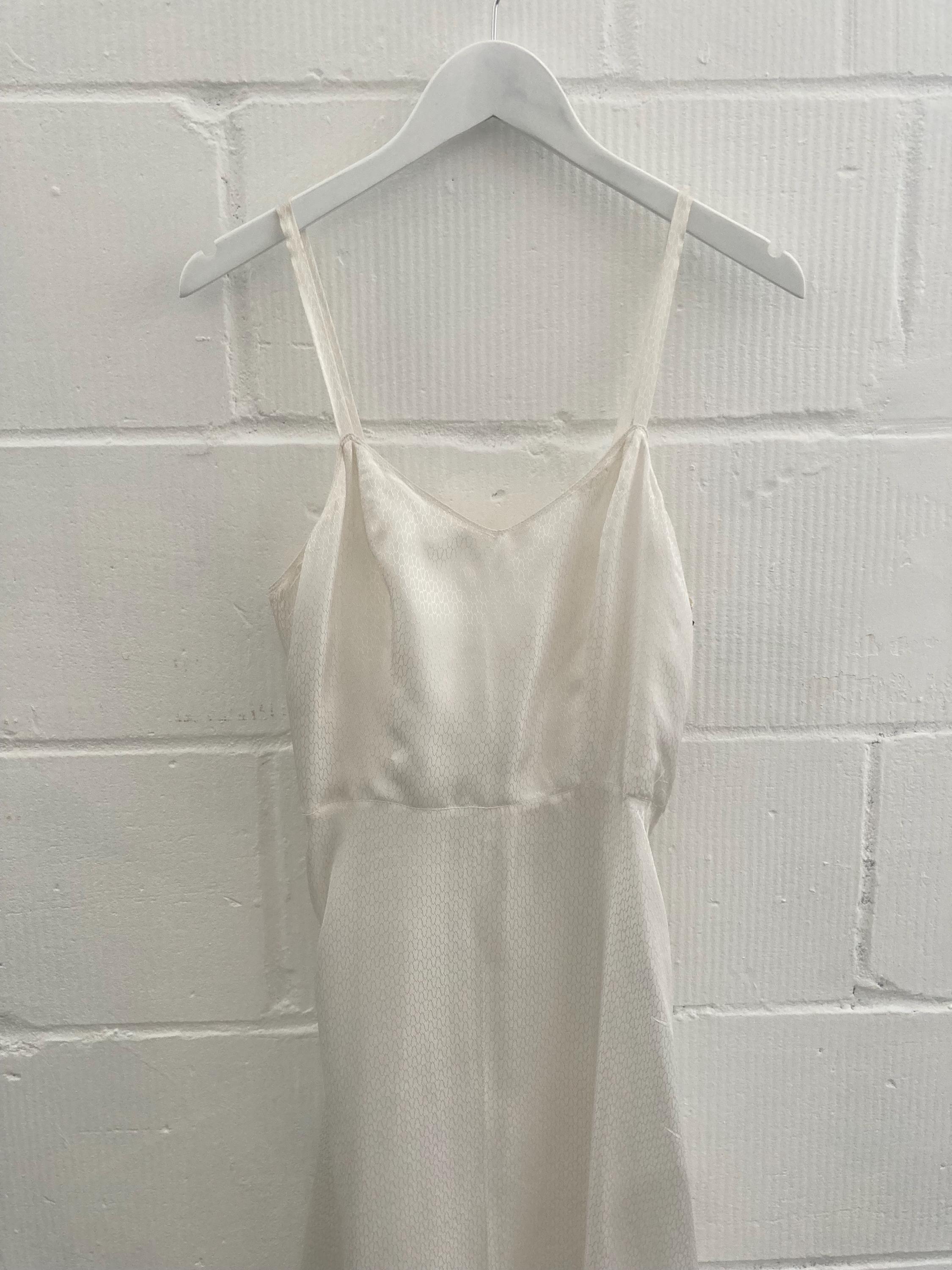 1940s Satin Slip Underslip Geo Pattern Art Deco Bridal Wedding Getting ...