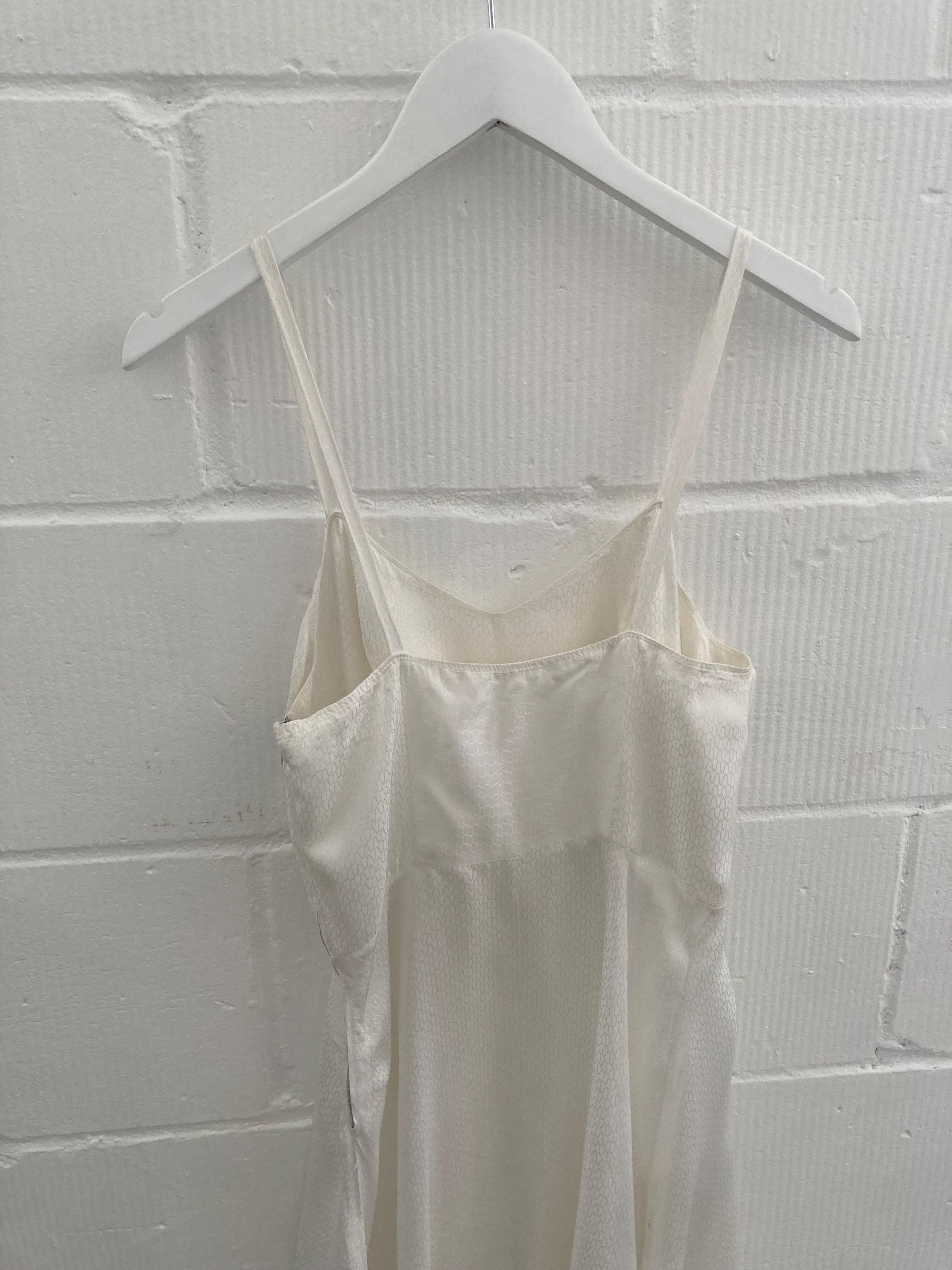 1940s Satin Slip Underslip Geo Pattern Art Deco Bridal Wedding Getting ...
