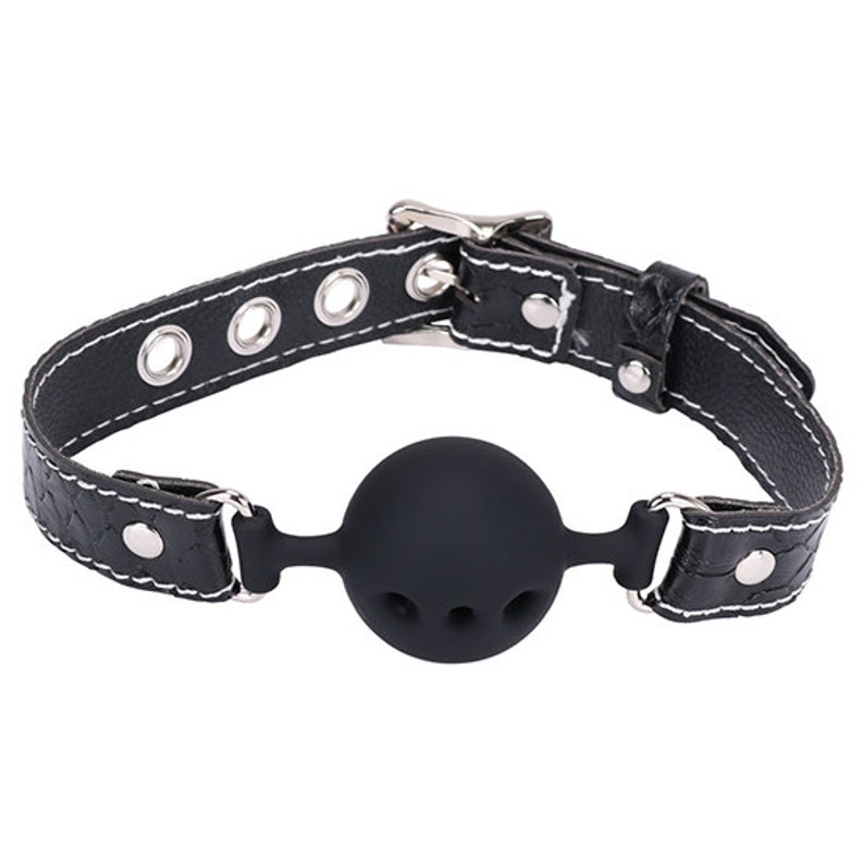Breathable Locking Ball Gag Silicone Gag 1 75 Vegan Etsy