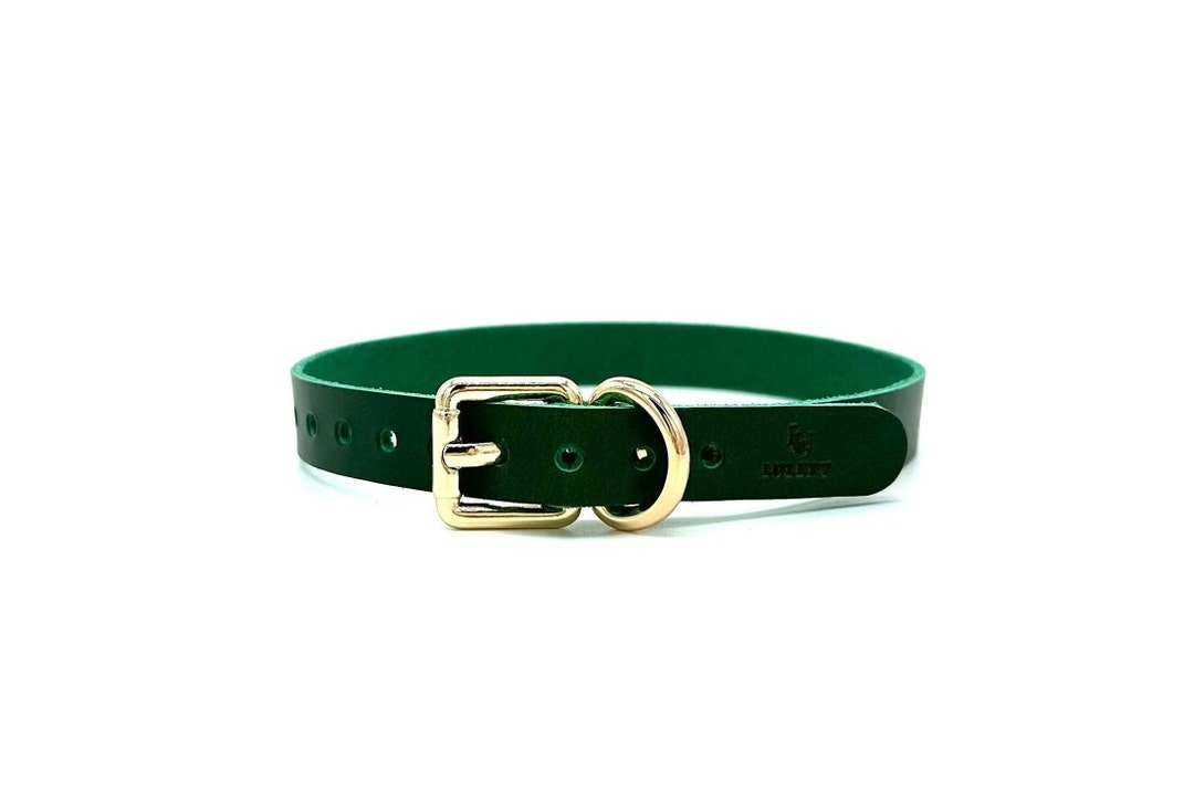 Belt Buckle Choker, Simple BDSM Leather Collar, Minimal Discreet Day ...