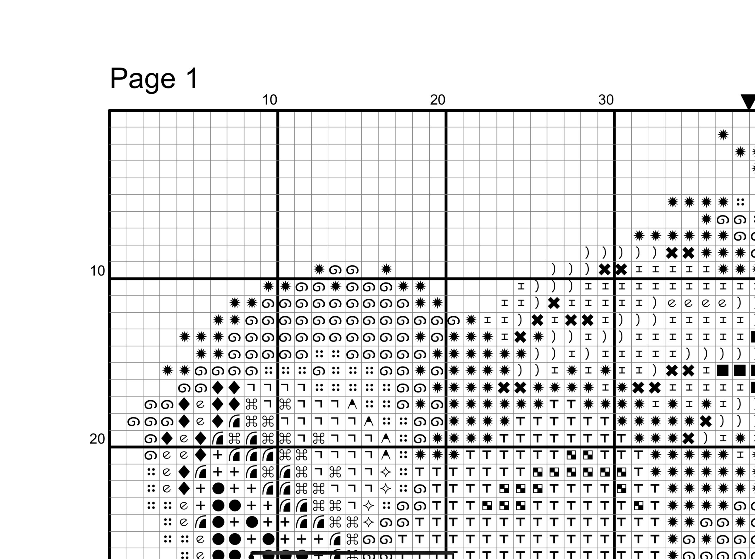 Tiny Tiger Cross Stitch Pattern PDF, Tiger Embroidery Pattern, Little ...