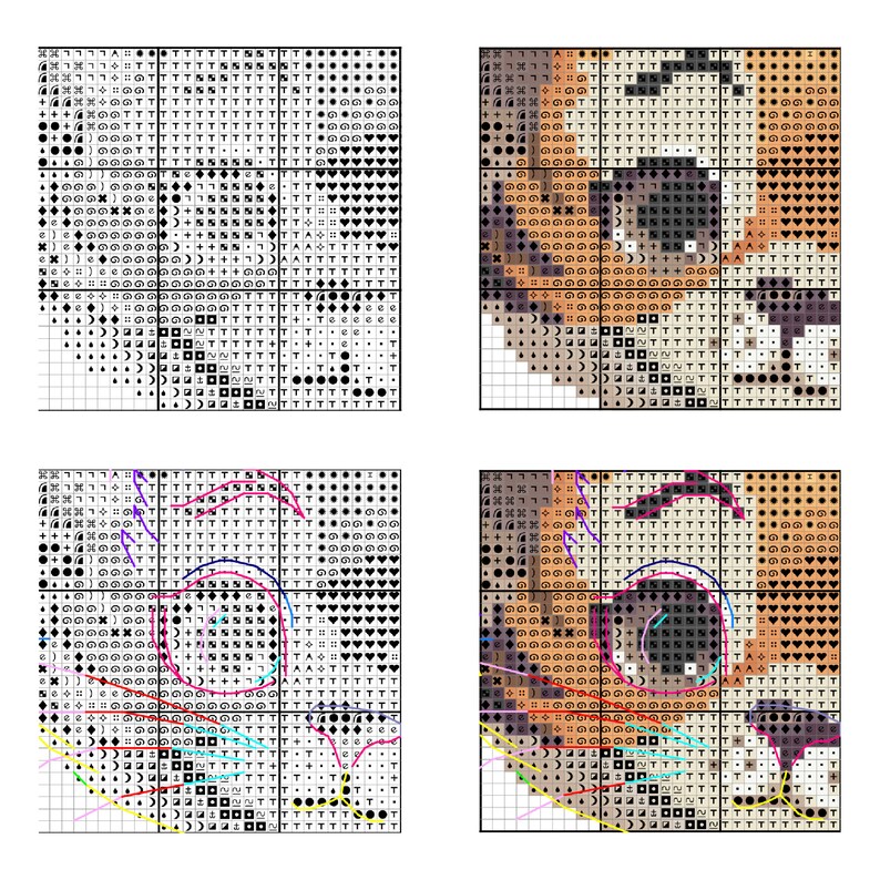 Tiny Tiger Cross Stitch Pattern PDF, Tiger Embroidery Pattern, Little ...