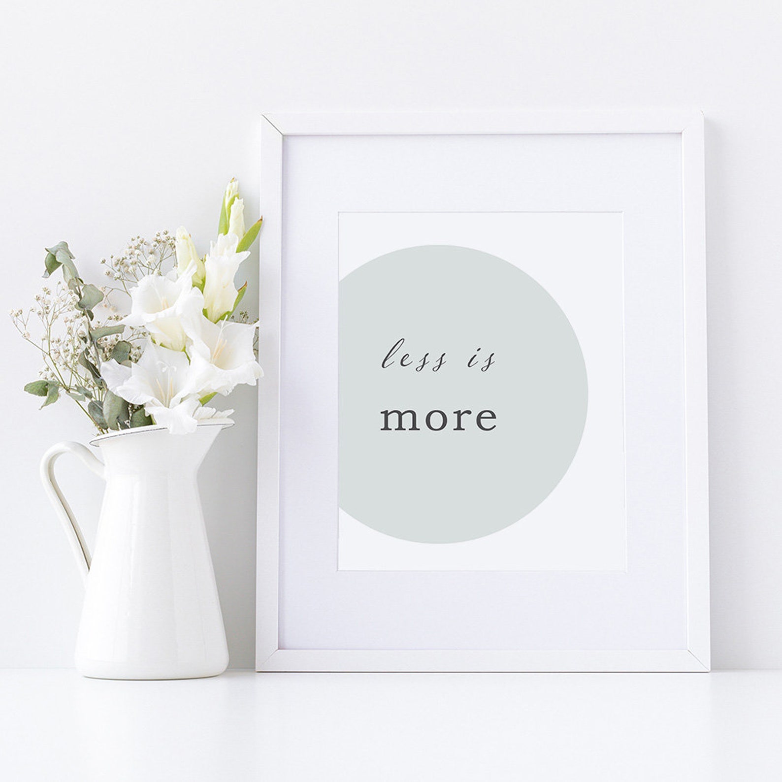 Less is More Poster Less is More Sign Modern Home Decor - Etsy