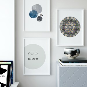 Less is More Poster, Less is More Sign, Modern Home Decor, Modern ...