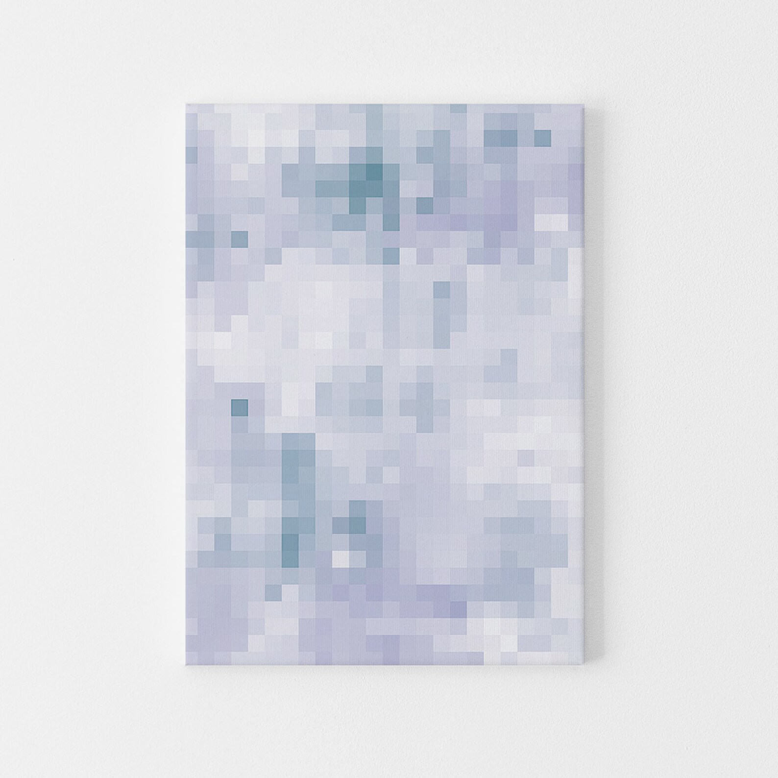 Pixel Abstract Print, Pixel Art, Abstract Canvas Painting, Modern Home ...