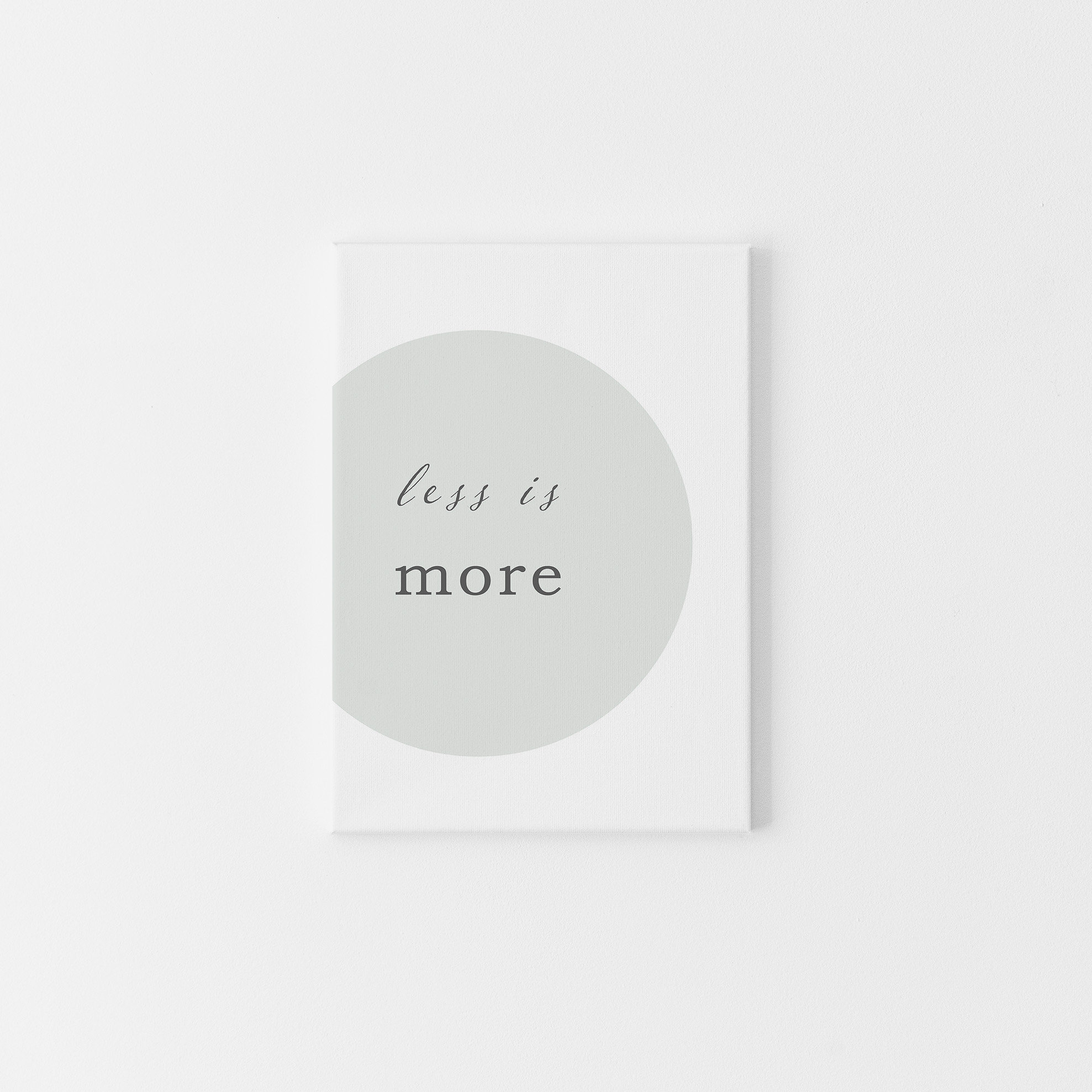 Less Is More Poster Less Is More Sign Modern Home Decor | Etsy