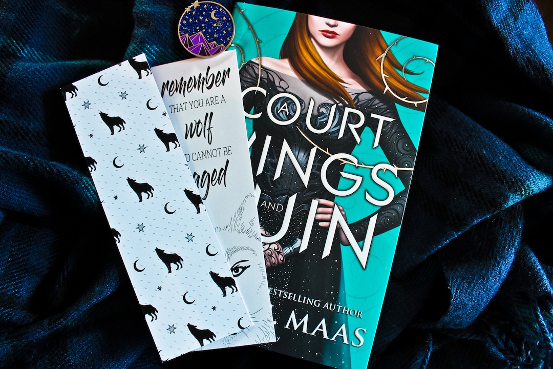 ACOTAR Double-sided Bookmark, Remember That You Are a Wolf, A Court of ...
