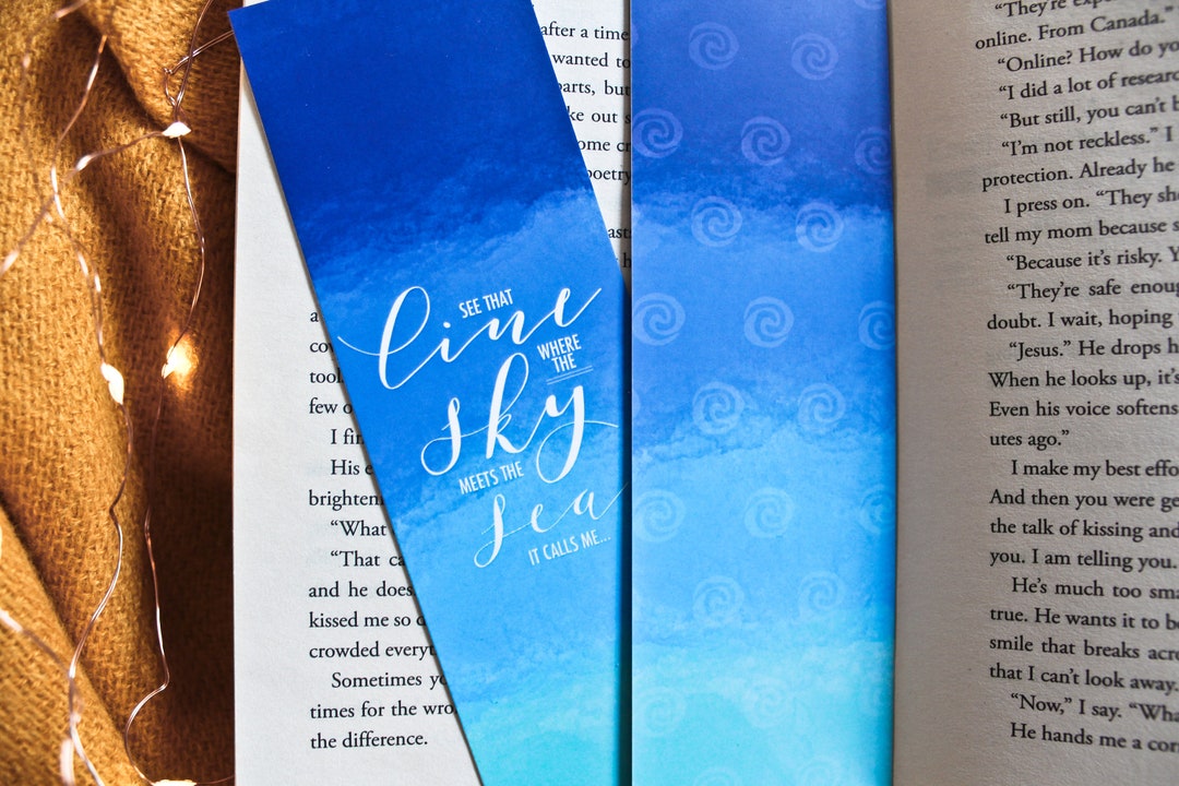 Moana Double-sided Bookmark See the Line Where the Sky Meets - Etsy