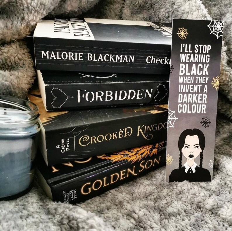 Wednesday Addams Double-sided Bookmark I'll Stop Wearing - Etsy