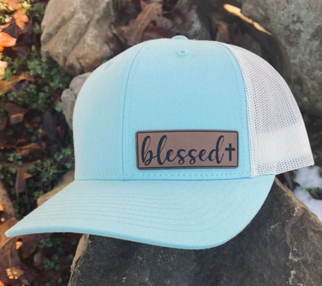 Blessed Leatherette Hat Patch With Adhesive Backing - Etsy