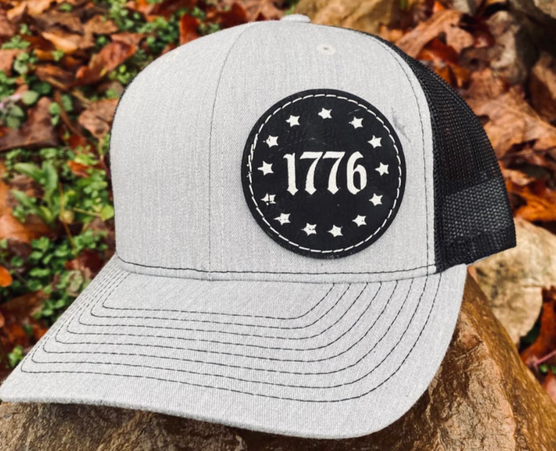 1776 Stars Leatherette Hat Patch With Adhesive Backing - Etsy