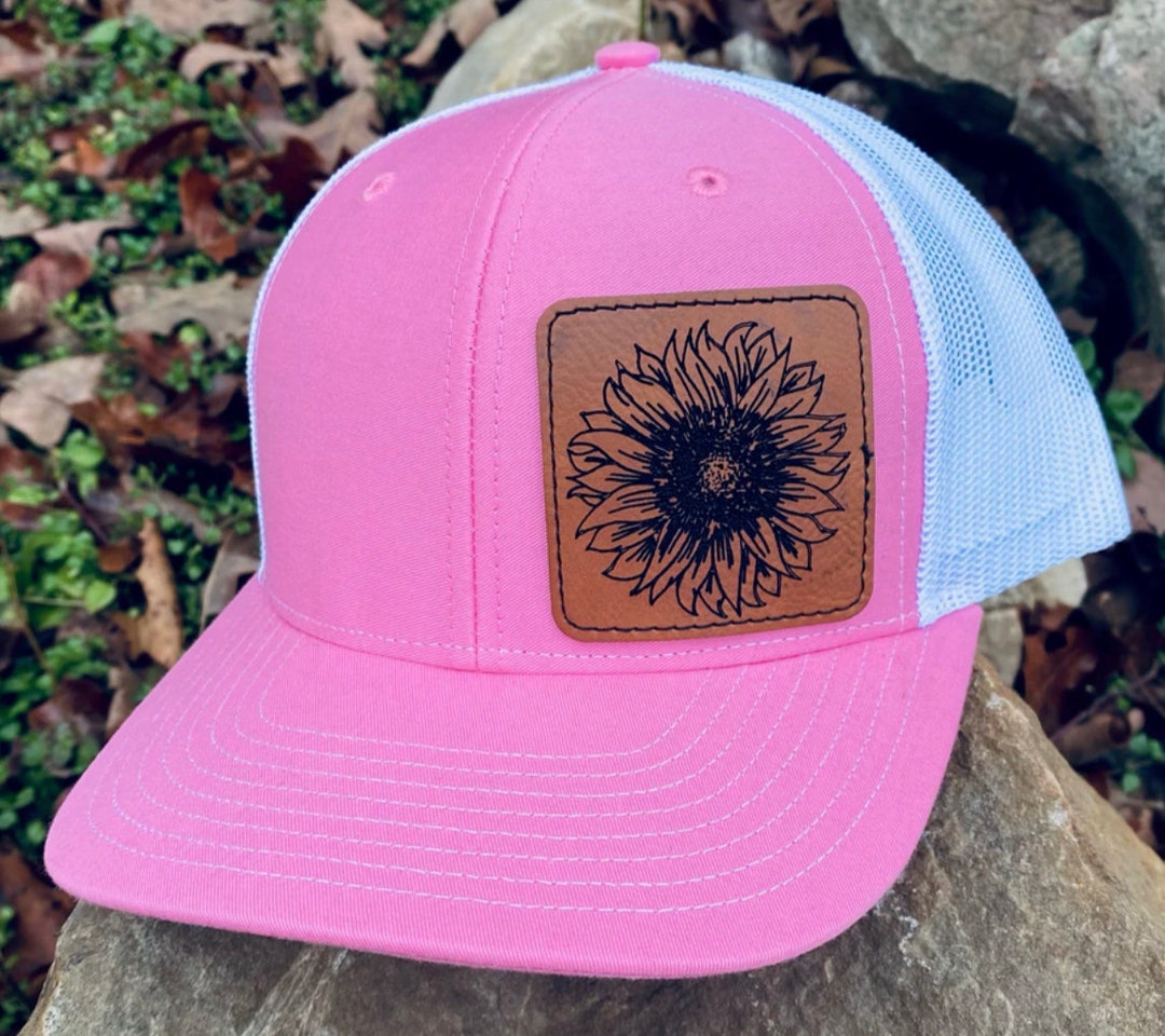 Sunflower Leatherette Hat Patch With Adhesive Backing - Etsy