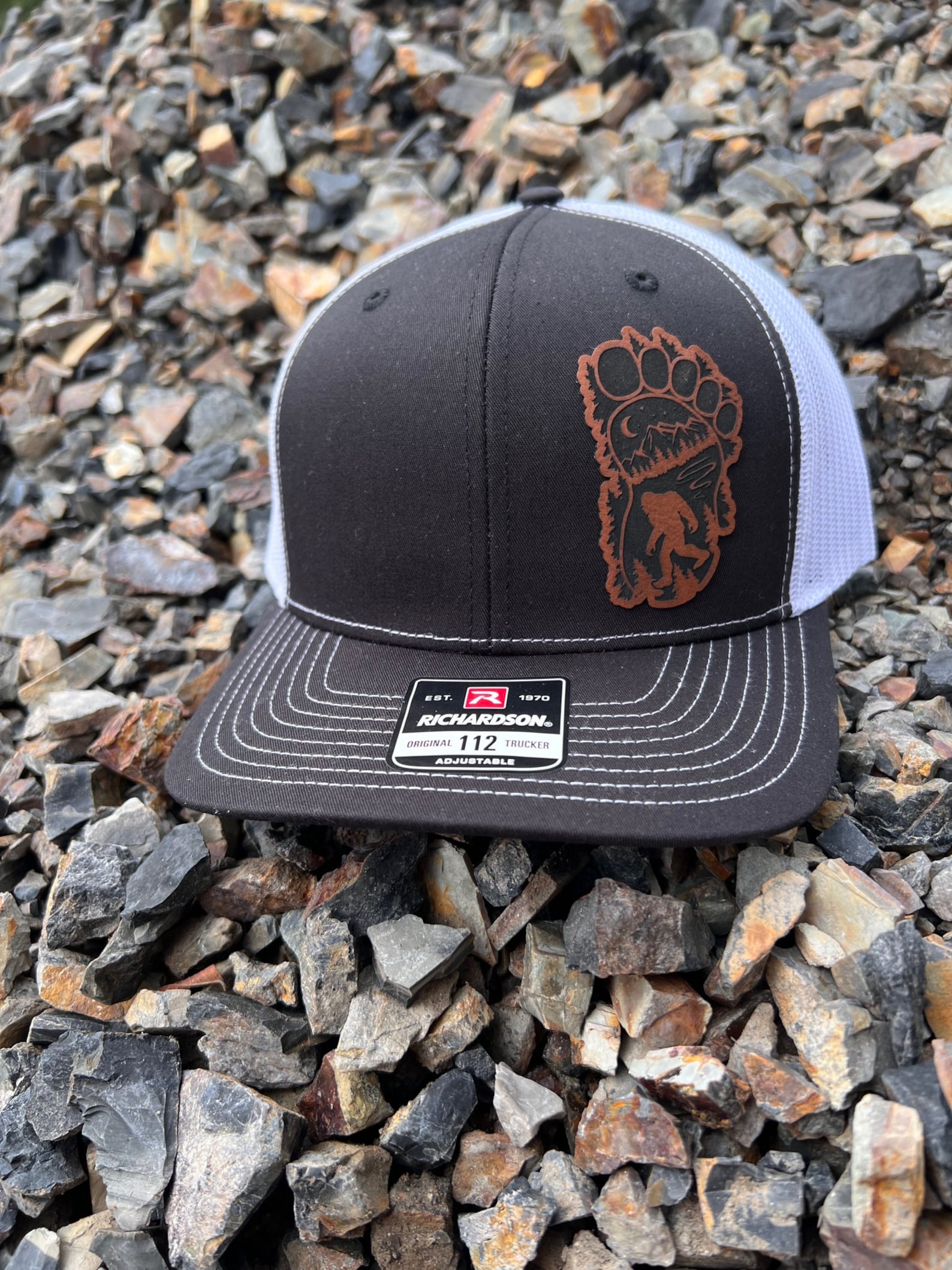 Bigfoot Foot Leatherette Hat Patch With Adhesive Backing - Etsy