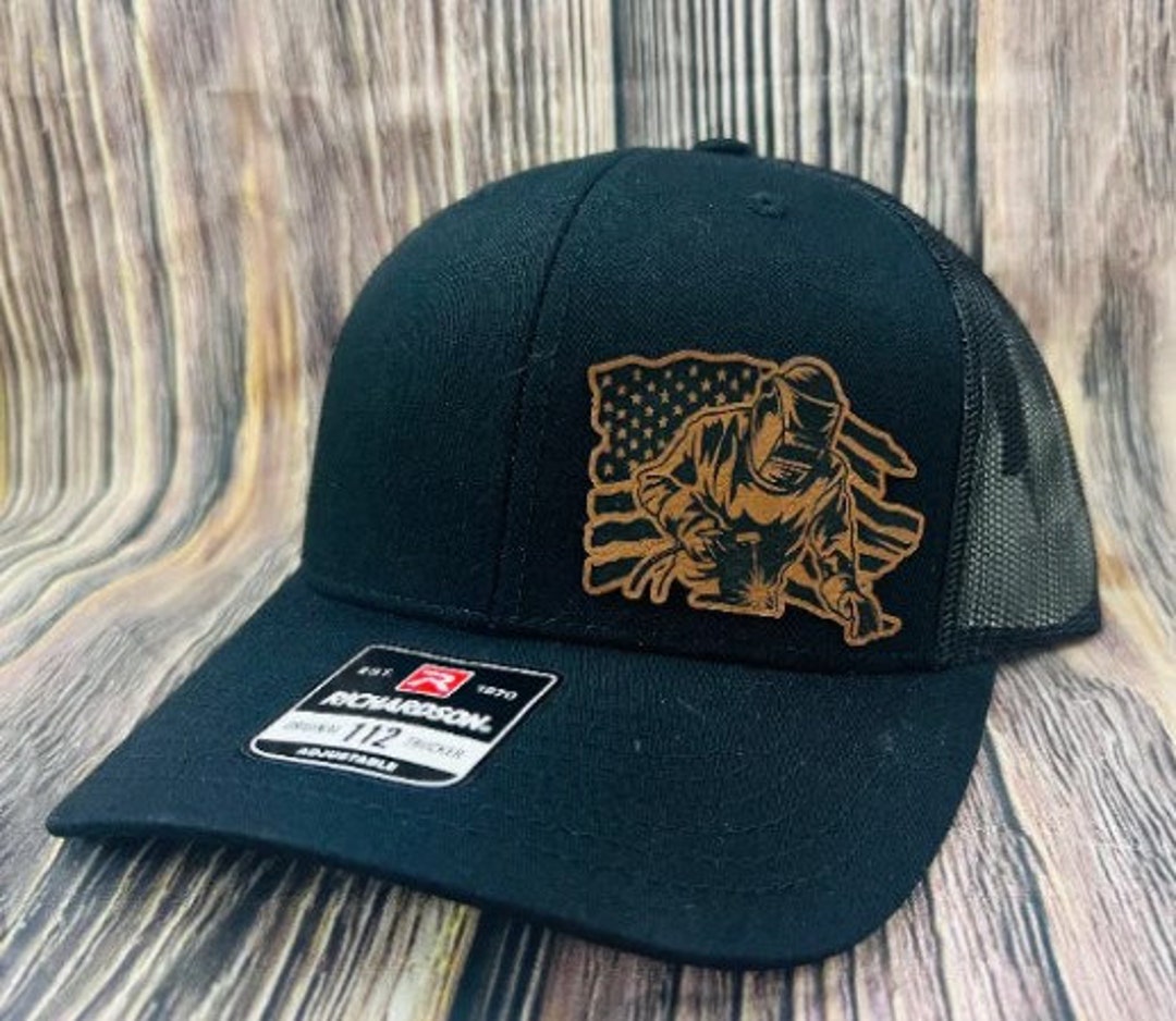 Welder Leatherette Hat Patch With Adhesive Backing - Etsy