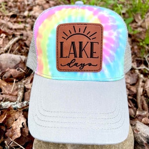 Lake Days Leatherette Hat Patch With Adhesive Backing - Etsy