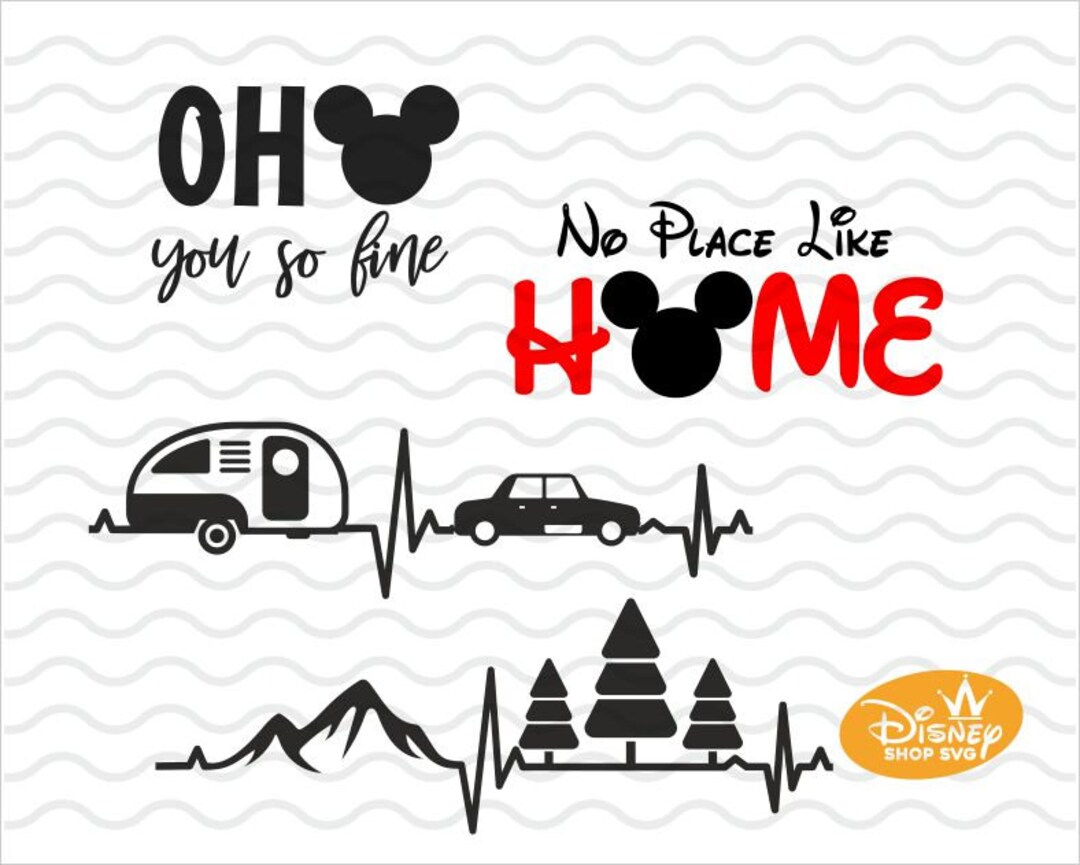 Happy Camper SVG / Happy Camper Heartbeat / Camper Heartbeat SVG for ...