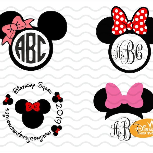 Minnie Monogram - Etsy