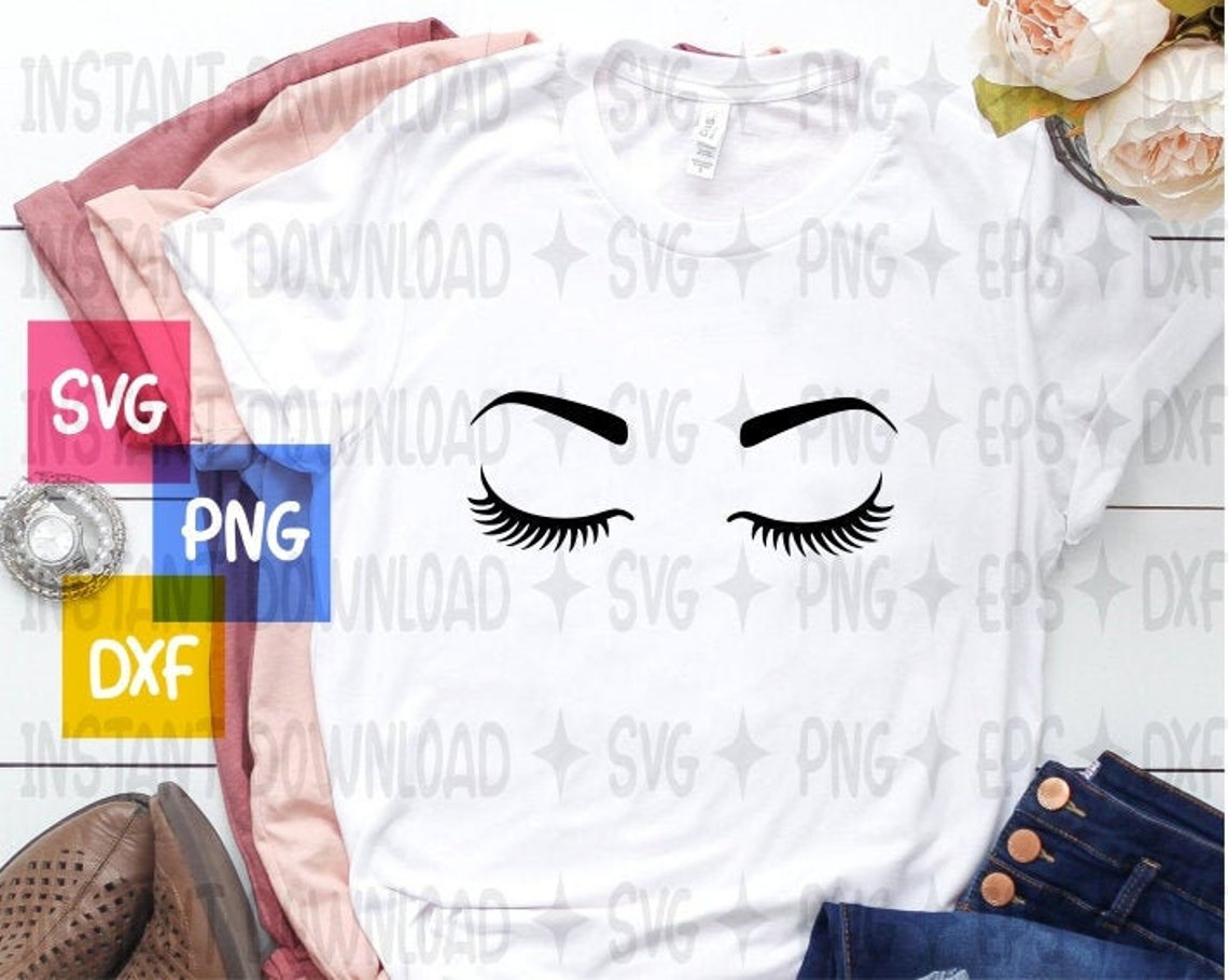 Eyelashes SVG / Eyebrows SVG / Makeup Svg / SVG Instant - Etsy