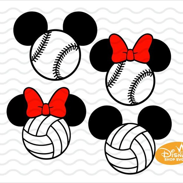 Mickey Mouse Baseball Player Svg - Etsy