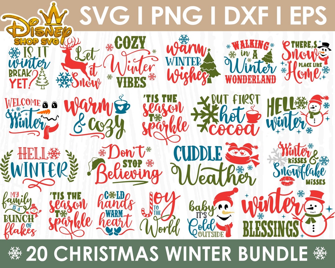 Winter Svg Bundle, Christmas Svg, Christmas Quote Svg, Funny Quotes Svg ...