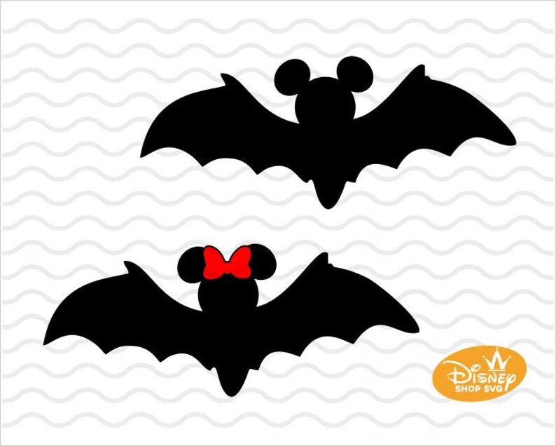 Halloween SVG / Bats / Halloween / Mickey and Minnie Mouse / | Etsy