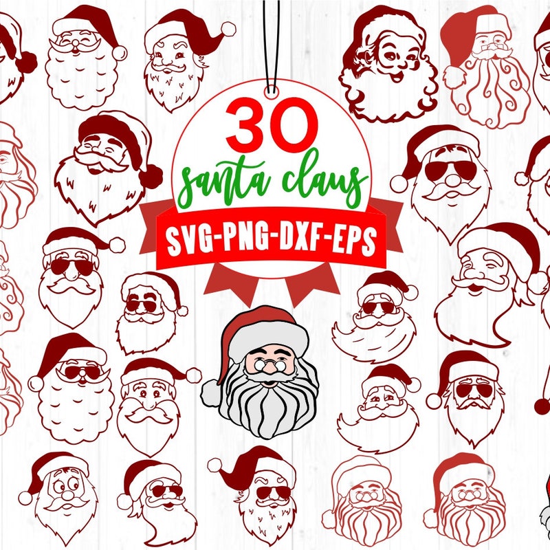 Santa Svg - Etsy