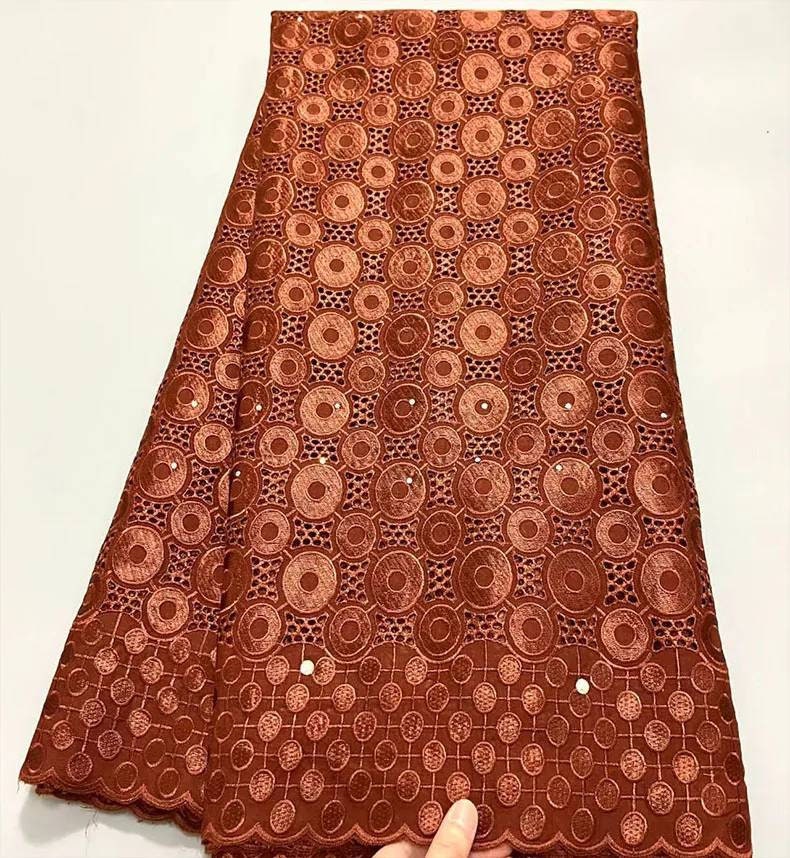 5 Yard Swiss Voile Lace 2022 Brode Suisse Africa Embroidery 100% Cotton ...