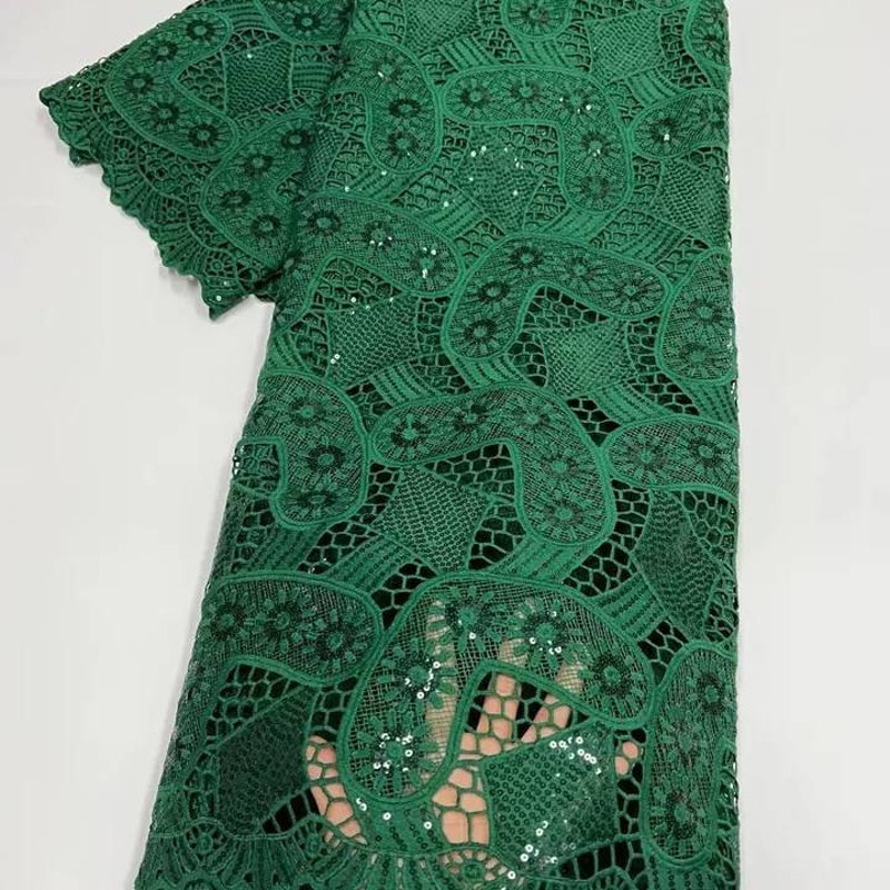 Green Lace Fabric - Etsy